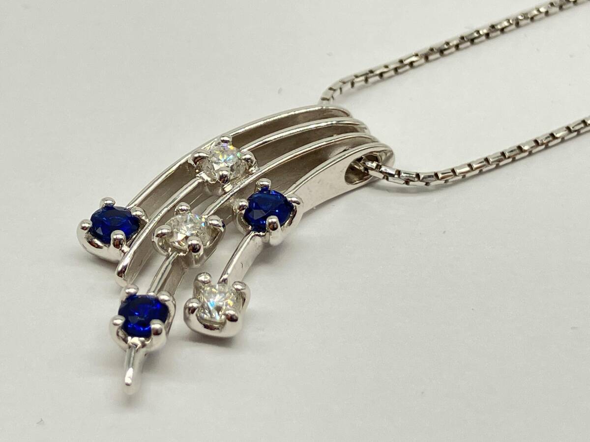 Yahoo!オークション - K18WG D0.30ct S0.40ct ホワイトゴールド ダイヤ...