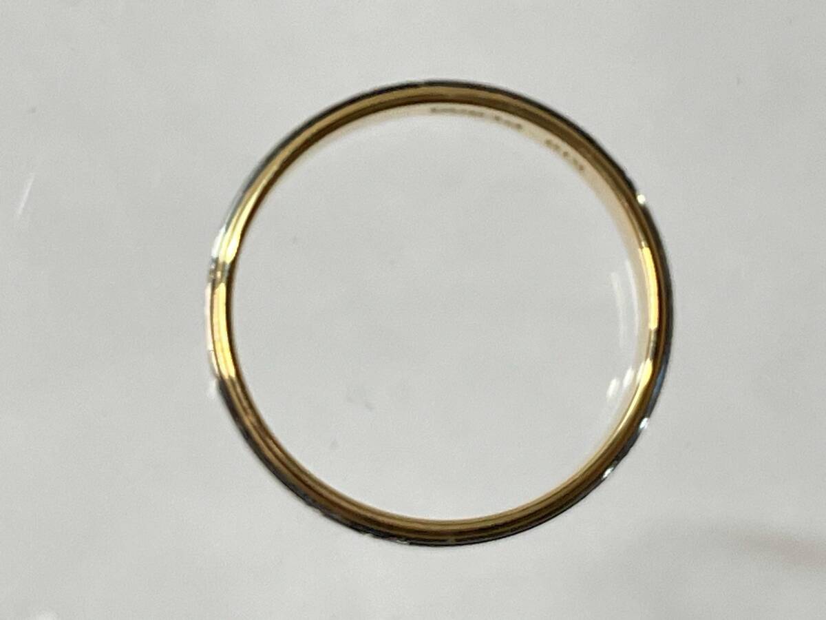 Yahoo!オークション - Pt900プラチナ K18ゴールド サイズ約11号 総重量...