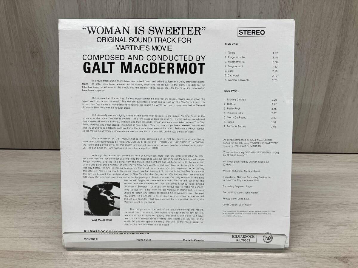 Yahoo!オークション - GALT MACDERMOT【LP盤】WOMAN IS SWEETER