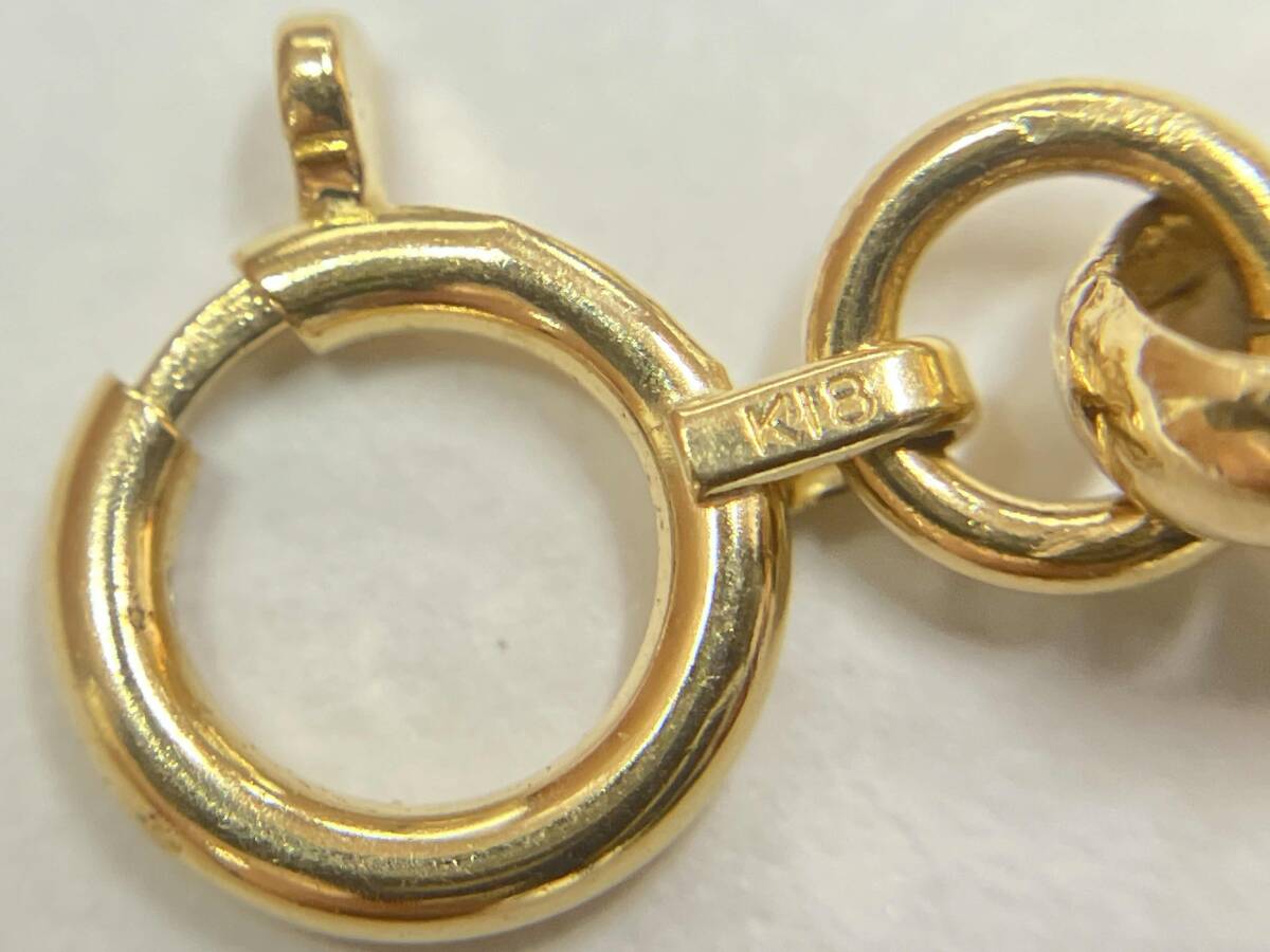 Yahoo!オークション - K18 17cm 3.9g デザインブレスット