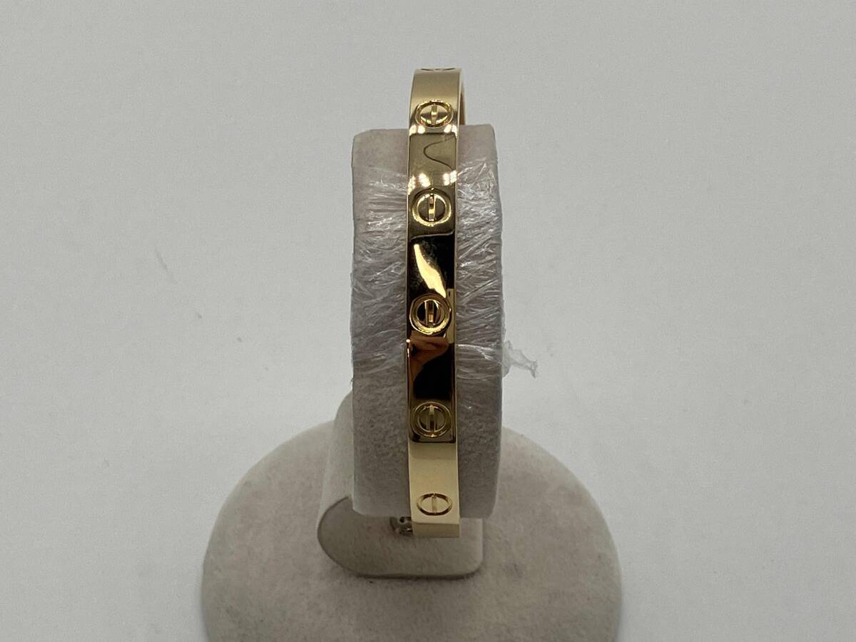 Yahoo!オークション - Cartier カルティエ／K18／23.9g／ラブブレス 店...