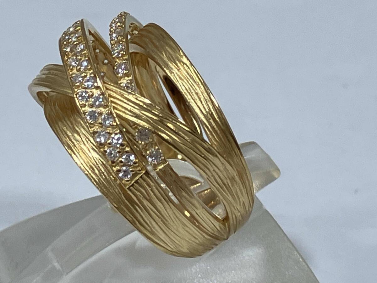 Yahoo!オークション - K18/#17/D0.40ct/7.5g/ダイヤモンドリング