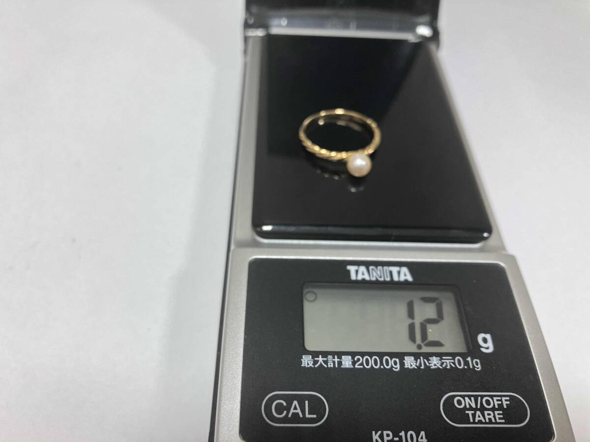 Yahoo!オークション - K18/#8.5/1.2gリング