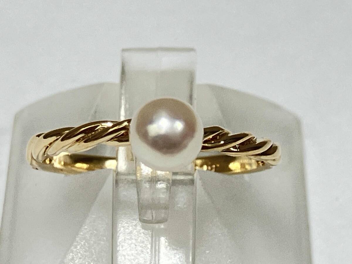 Yahoo!オークション - K18/#8.5/1.2gリング