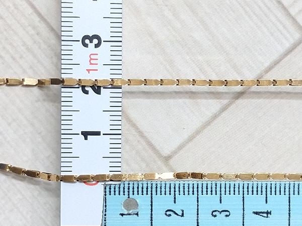 Yahoo!オークション - K18 デザインチェーンネックレス 3.7g 40cm 2mm...