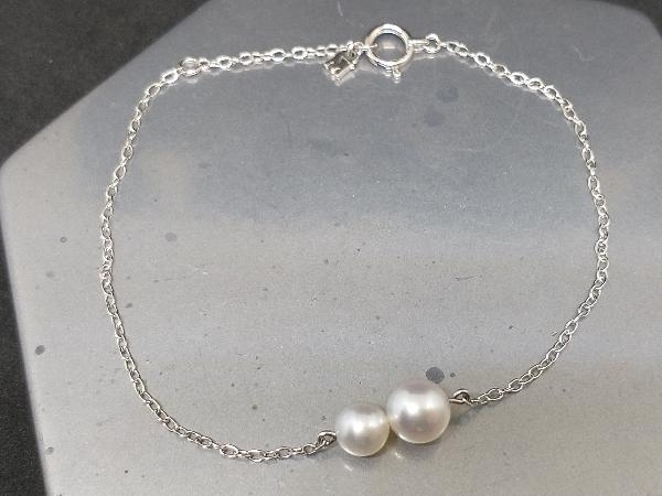 Yahoo!オークション - MIKIMOTO ミキモト K18WG 2Pパール ブレスレット...