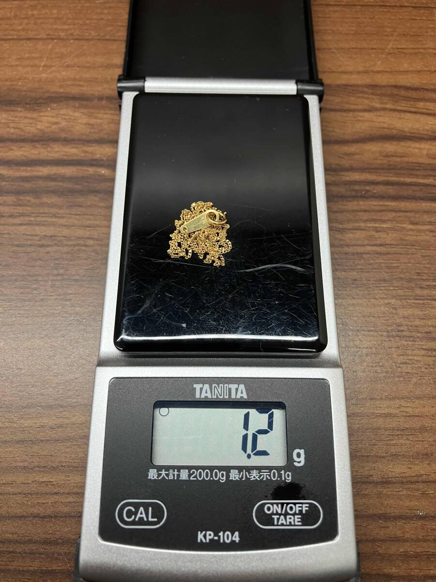 Yahoo!オークション - K18約41cm 約1.2g ネックレス