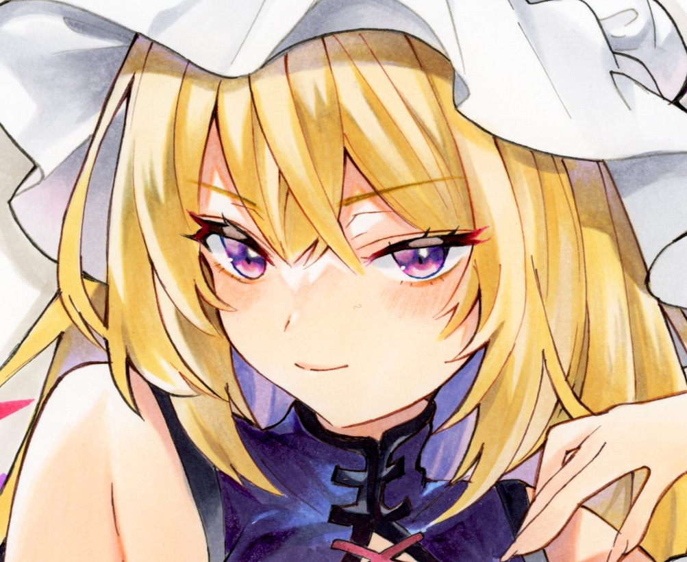 Yahoo!オークション - 手描きイラスト 八雲紫 東方project A4 同人