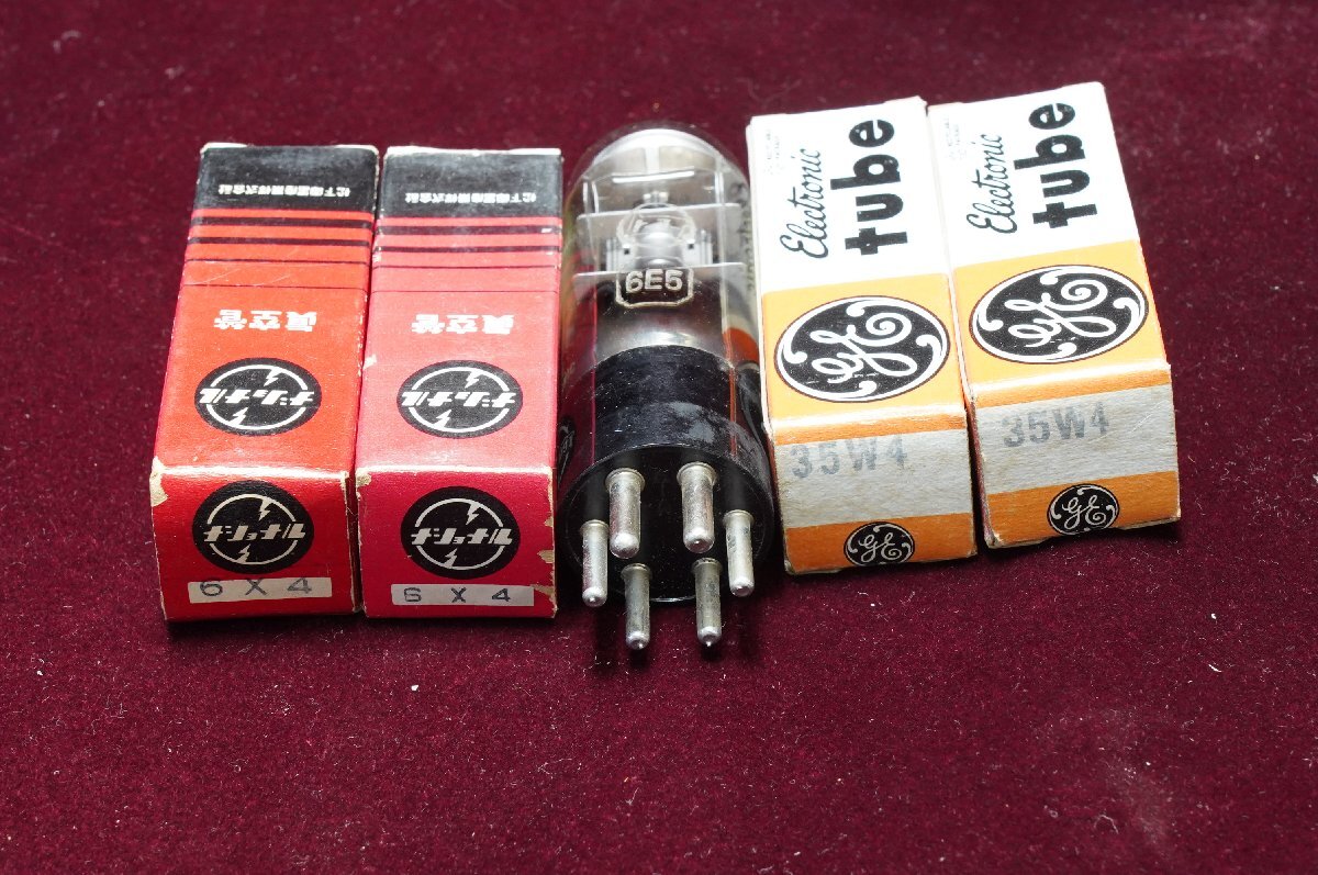 Yahoo!オークション - A&P 松下 真空管 6X4－2本＋GE 35W4－2本 6E5(Ma...