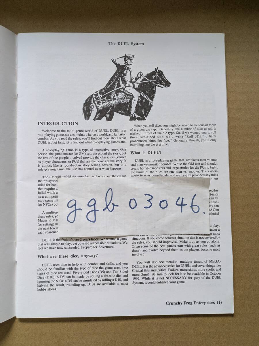 Yahoo!オークション - 【TRPG】DUEL + Sec Liason 英語版 和訳なし