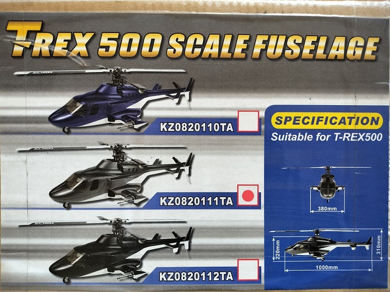 Yahoo!オークション - T-REX500用 スケールボディ エアーウルフ（Align...