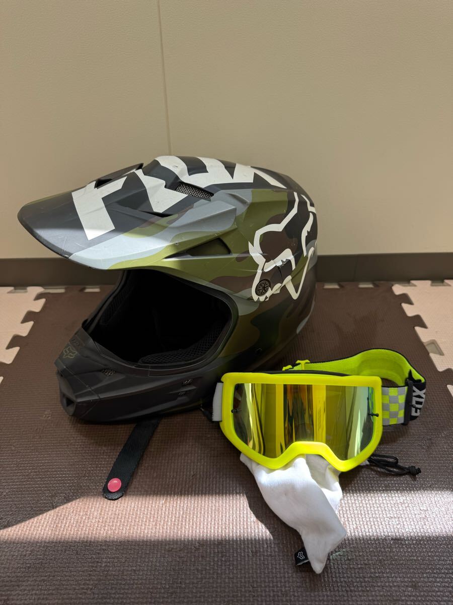 Yahoo!オークション - FOX オフロードブーツ ヘルメット ゴーグルセッ...
