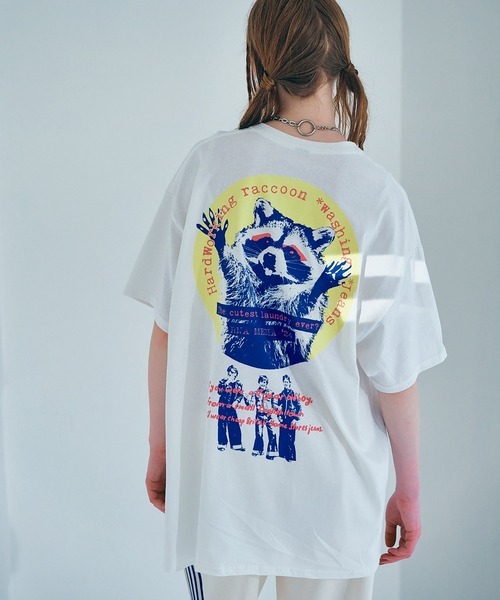 Yahoo!オークション - E289 RNA アールエヌエー アライグマ プリント ...