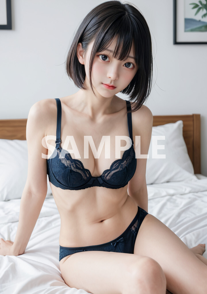 Yahoo!オークション - 250517-3 【蒼葉-あおば-】 1点物 AI 美女 A4ポ...