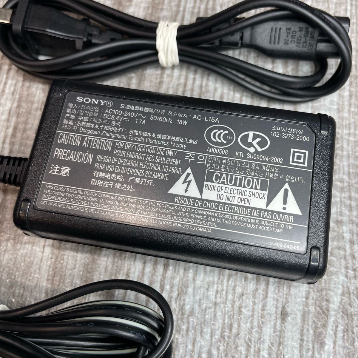 Yahoo!オークション - SONY ソニー ACアダプター AC-L15A ビデオカメラ...