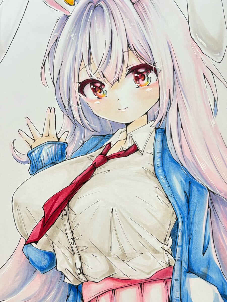 Yahoo!オークション - 同人手描き イラスト A4特選上質紙 鈴仙・優曇華...