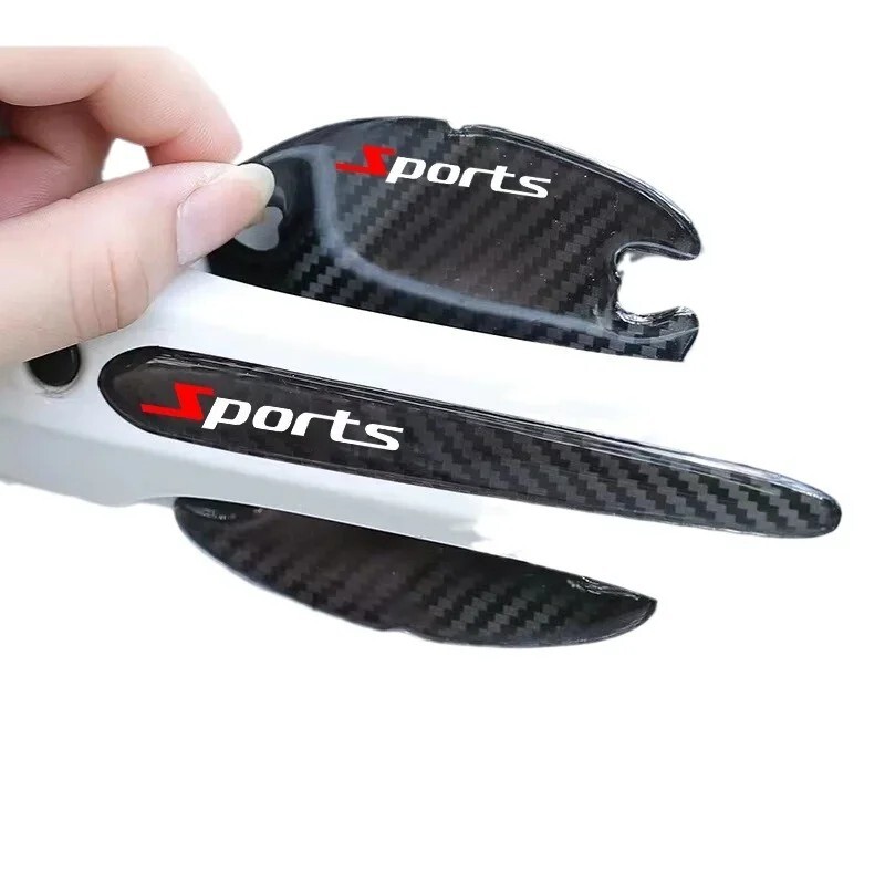 Yahoo!オークション - SPORTS 光沢5Dカーボン ドアハンドルプロテクタ...