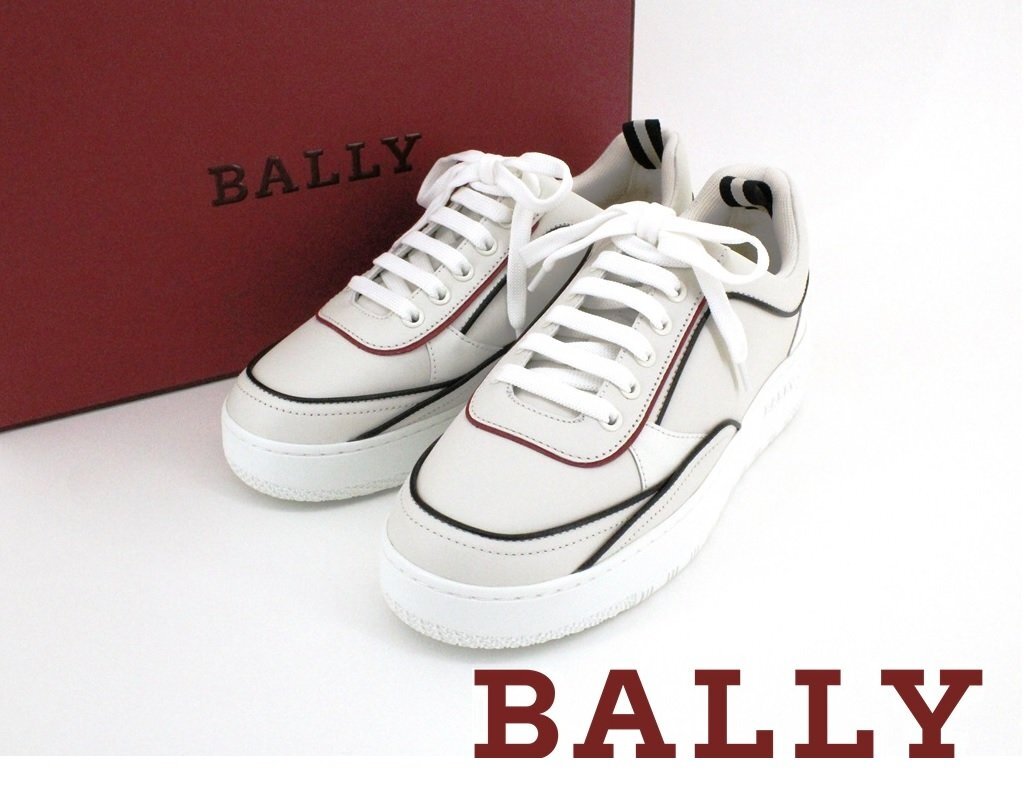 Yahoo!オークション - 12万新品 7=26cm BALLYバリーストライプロゴ ロ...