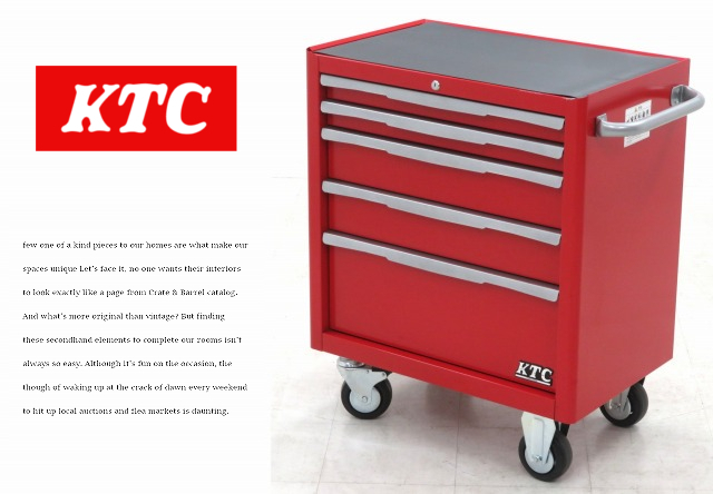 Yahoo!オークション - rtg353A 美品 KTC 5段 ローラーキャビネット 工...