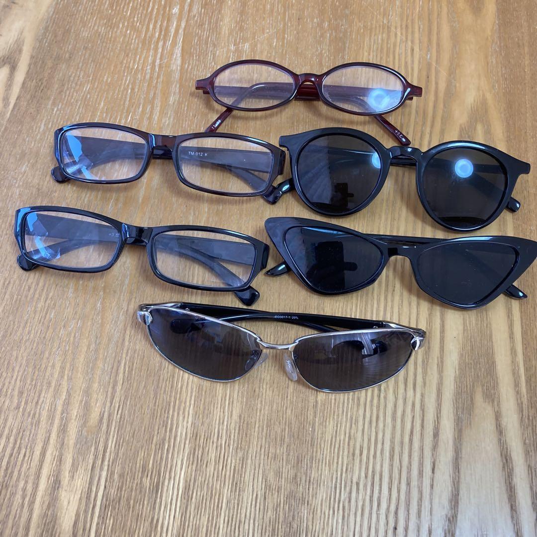 Yahoo!オークション - S51 まとめ セット 眼鏡 メガネ 伊達 度なし サ...