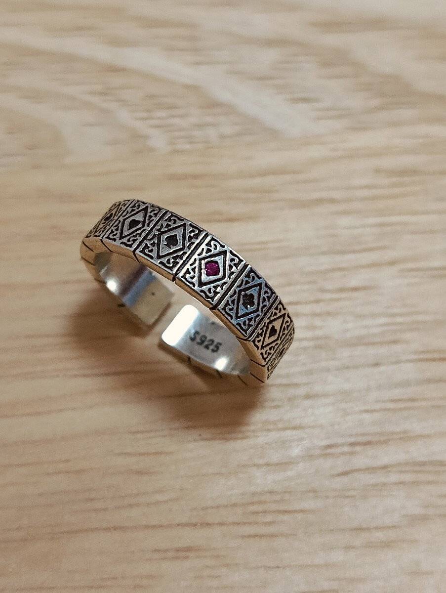 Yahoo!オークション - S925 シルバーリング（エスニック調・オープンリ...