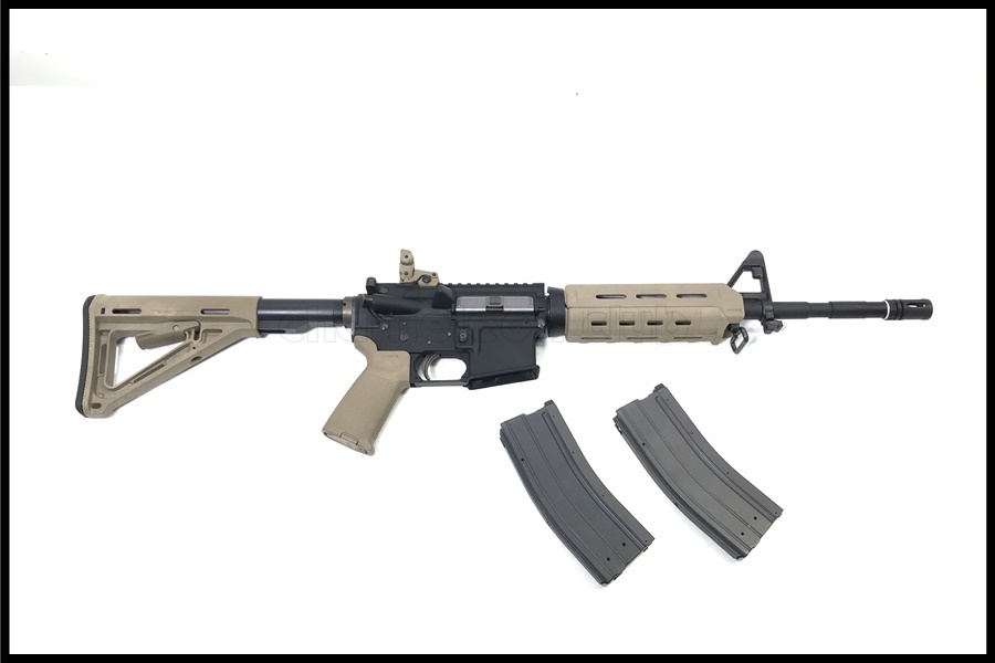 Yahoo!オークション - 東京)WA M4A1カービン マグプルモデル TAN ガス...