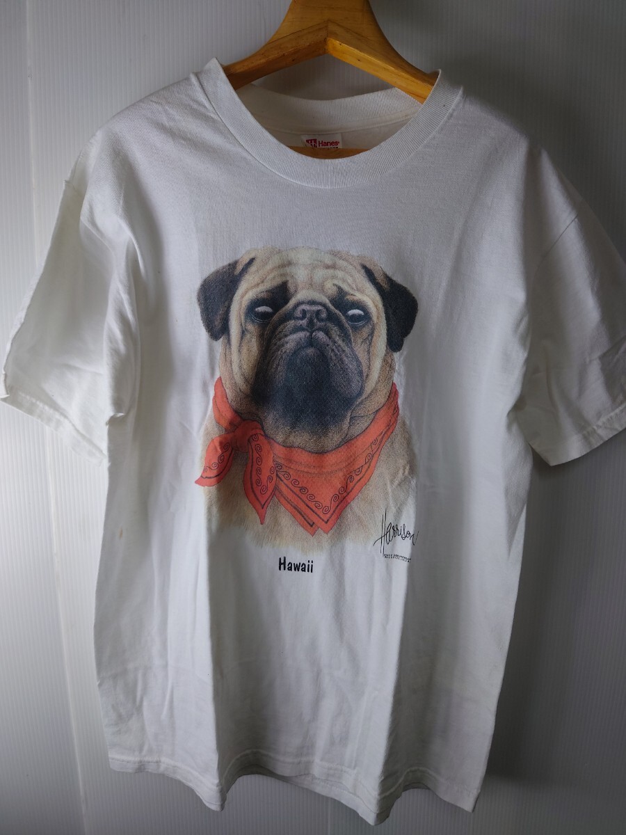 Yahoo!オークション - 90s PUG BOB HARRISON DOG Tシャツ (VINTAGE)...