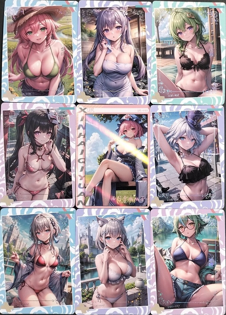 Yahoo!オークション - 巨乳 美女 9枚セット ACGカード セクシーカード ...