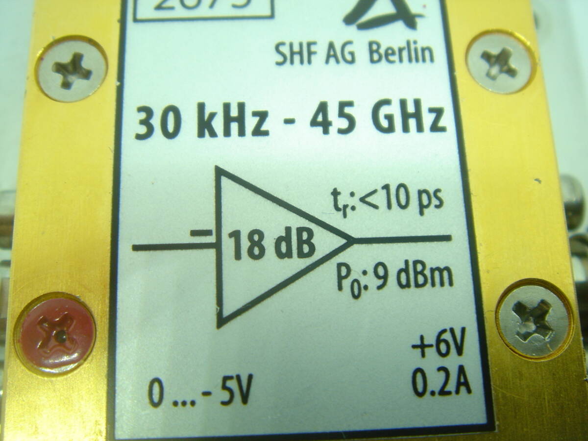 Yahoo!オークション - ミリ波ジャンク AMP SHF-804P 30kHz～45GHz G...