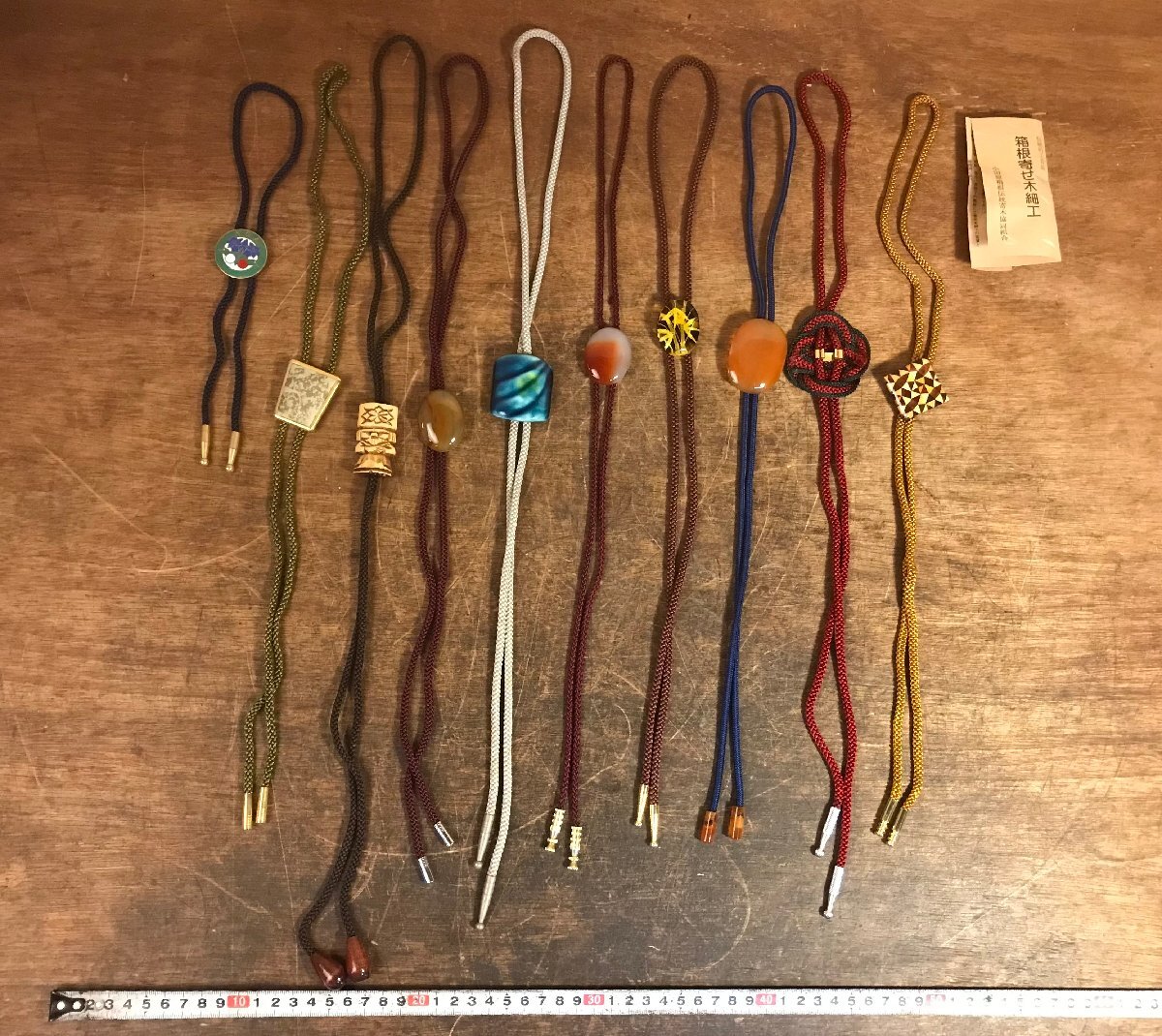 Yahoo!オークション - SS-8381 送料込 ループタイ ネクタイ 箱根寄木細...