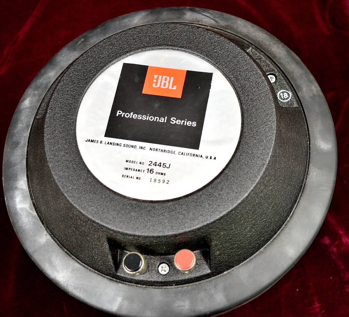 Yahoo!オークション - JBL 2445J 16Ω ドライバー 2台