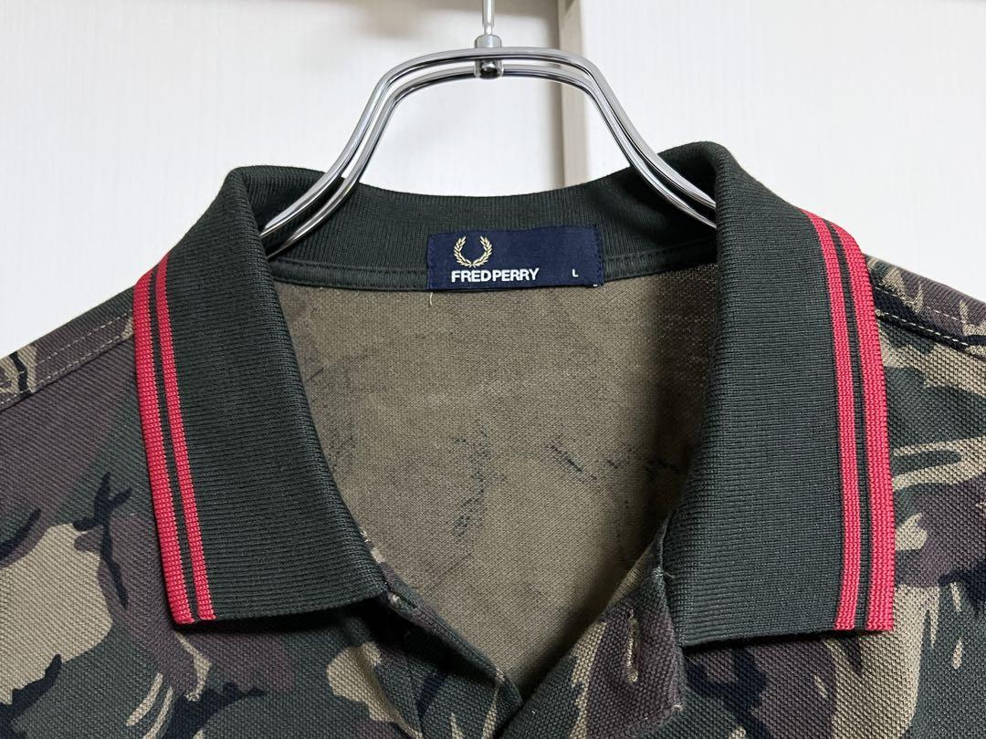 Yahoo!オークション - 即決 新品未使用 FRED PERRY L 迷彩コットンポロ...