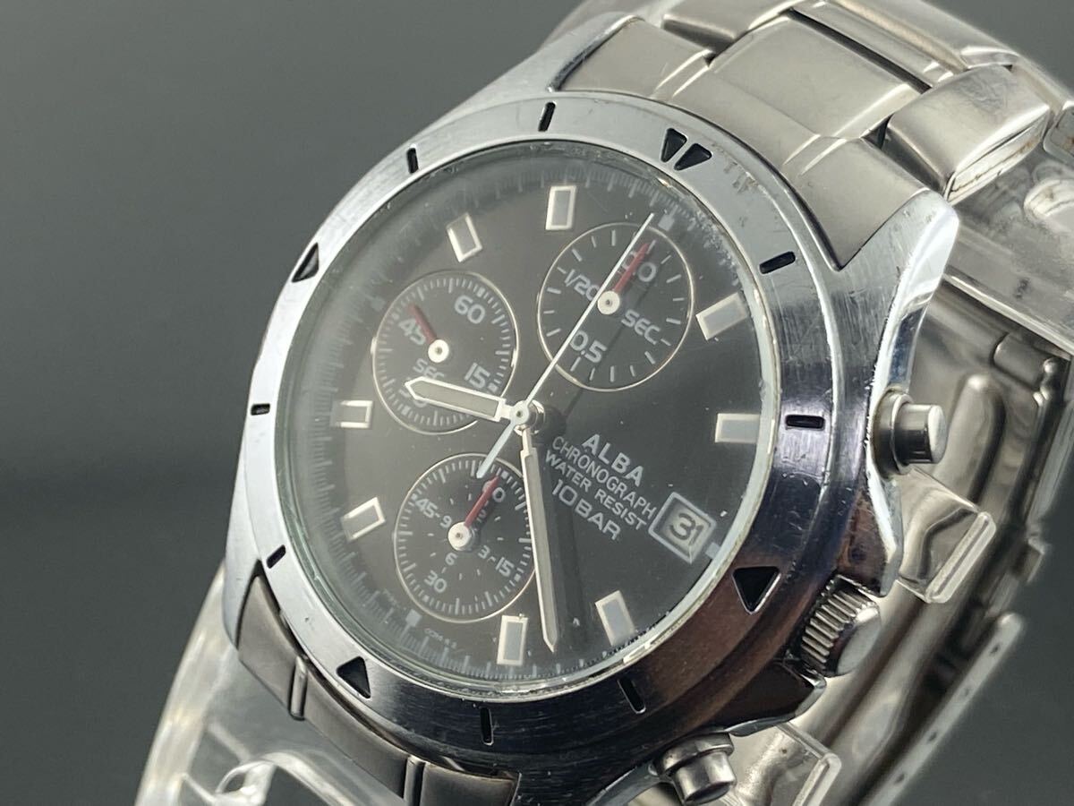 Yahoo!オークション - [A1504]1円～ メンズ腕時計 クォーツ クロノグラ...