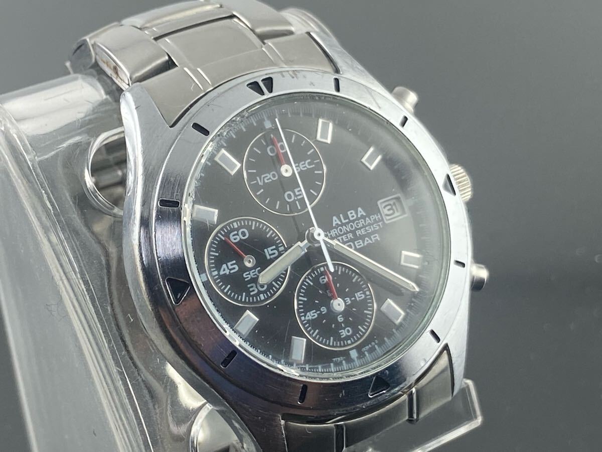 Yahoo!オークション - [A1504]1円～ メンズ腕時計 クォーツ クロノグラ...