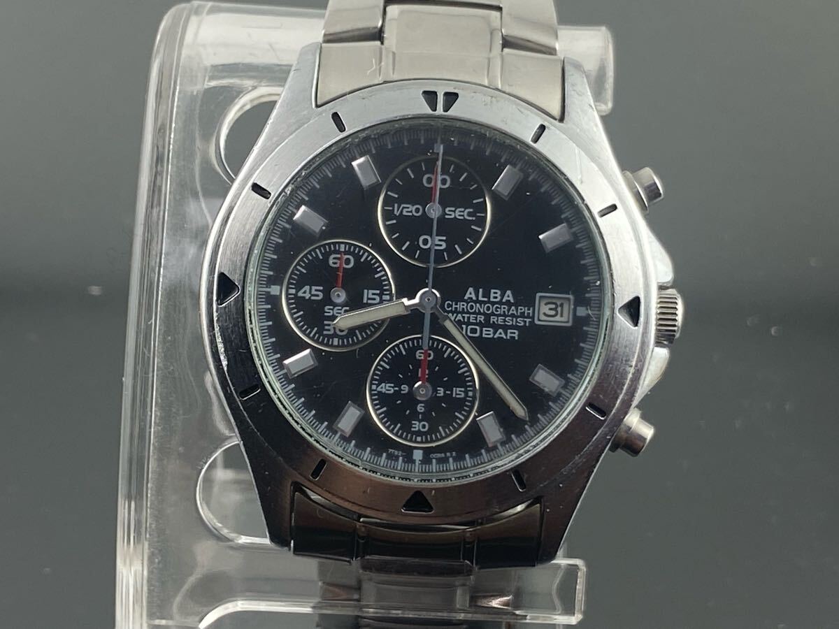 Yahoo!オークション - [A1504]1円～ メンズ腕時計 クォーツ クロノグラ...