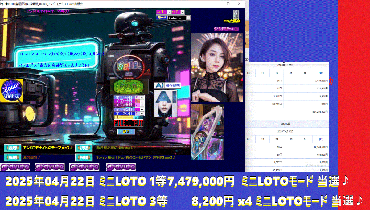 Yahoo!オークション - 新作 [ LOTO当選探知AI搭載機_ROBO_アンドロモナ...