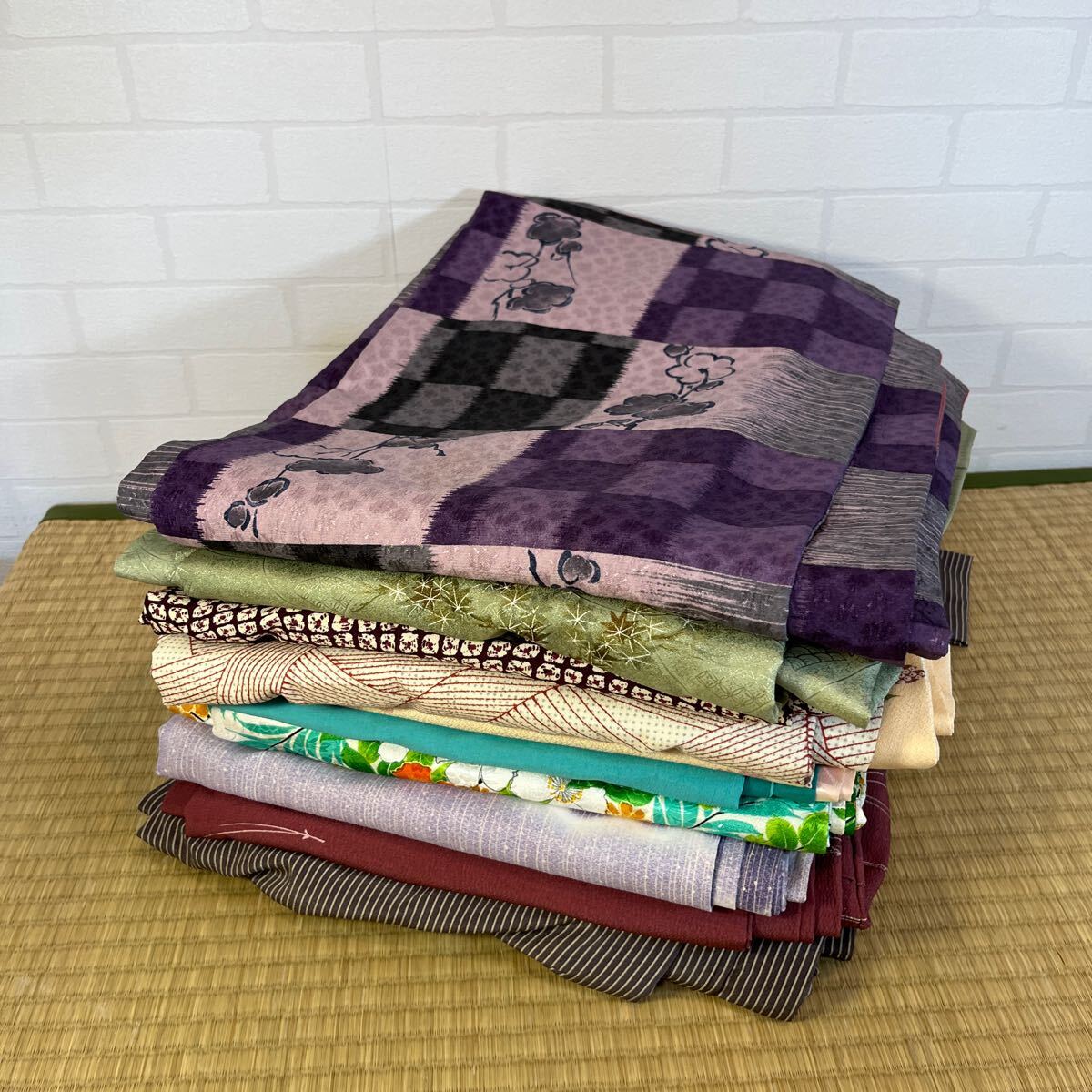 Yahoo!オークション - 洗える着物 着物 小紋 まとめて 10品 A331