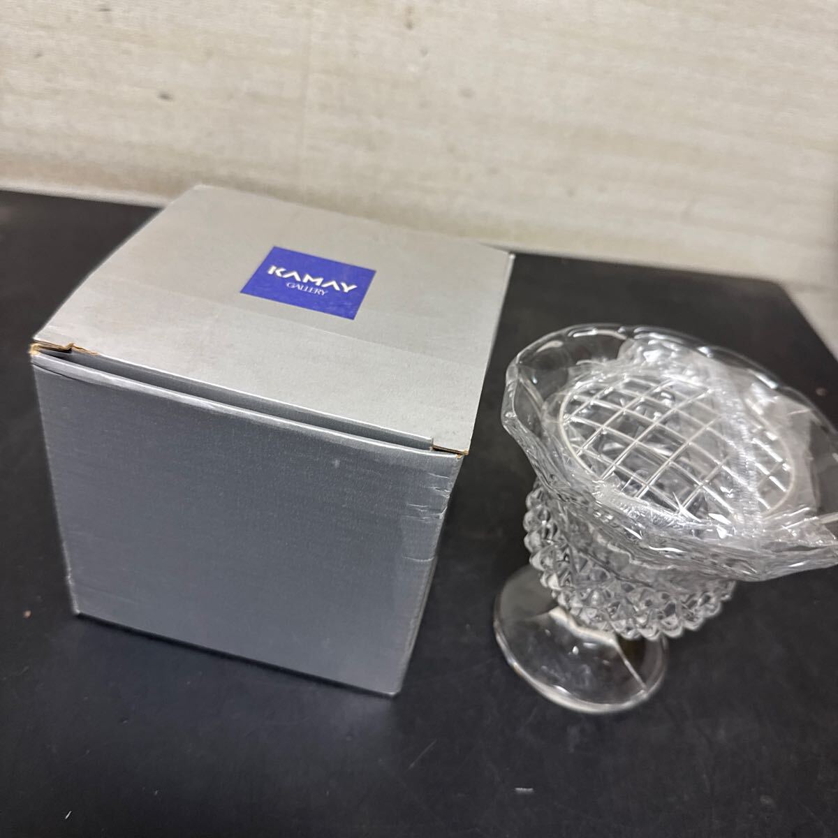 Yahoo!オークション - t5-104 KAMAY カメイ ローズボウル 花器 ガラス ...