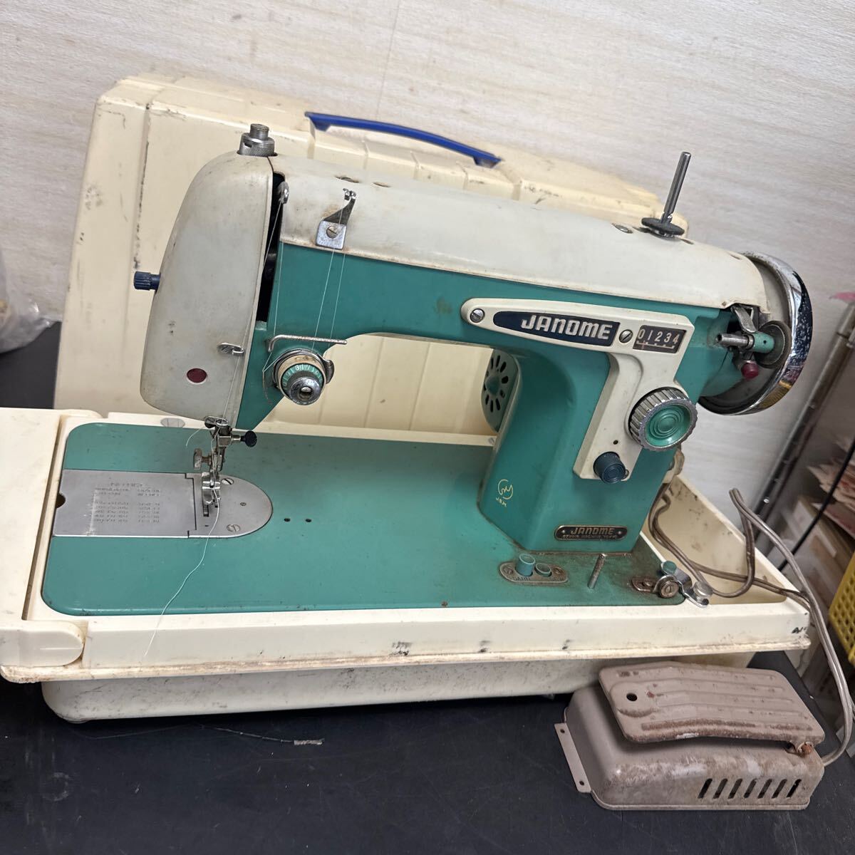 Yahoo!オークション - t5-320 JANOME ジャノメ アンティーク ミシン レ...