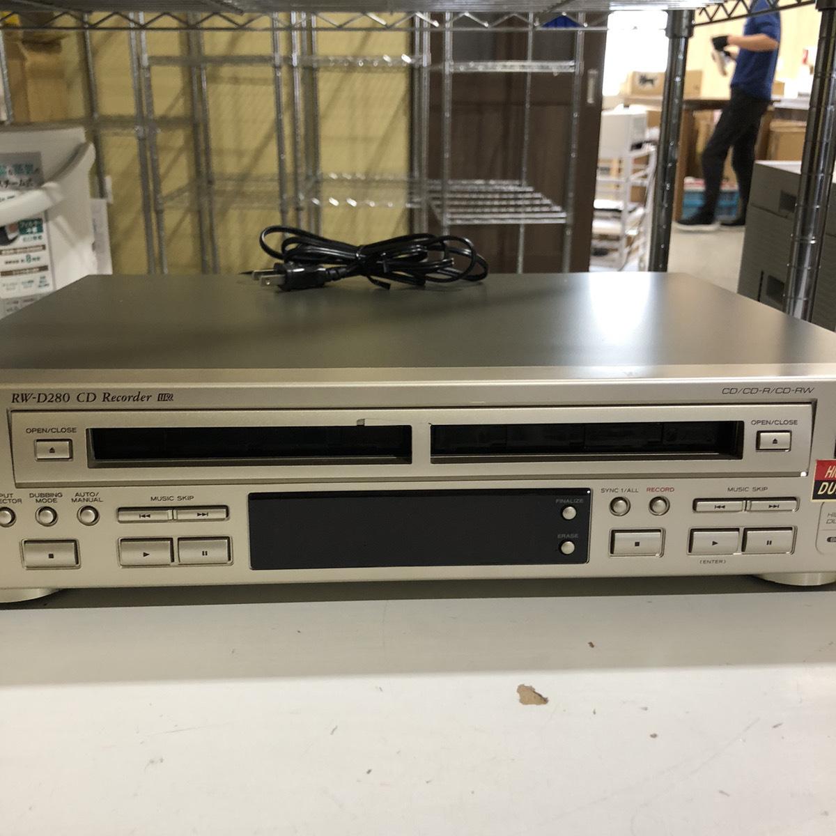 Yahoo!オークション - TEAC RW-D280 CDプレーヤー CDレコーダー ダブ...
