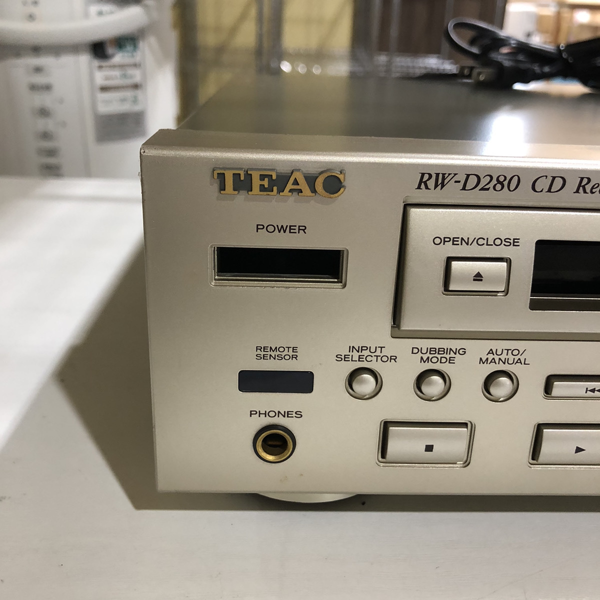 Yahoo!オークション - TEAC RW-D280 CDプレーヤー CDレコーダー ダブ...