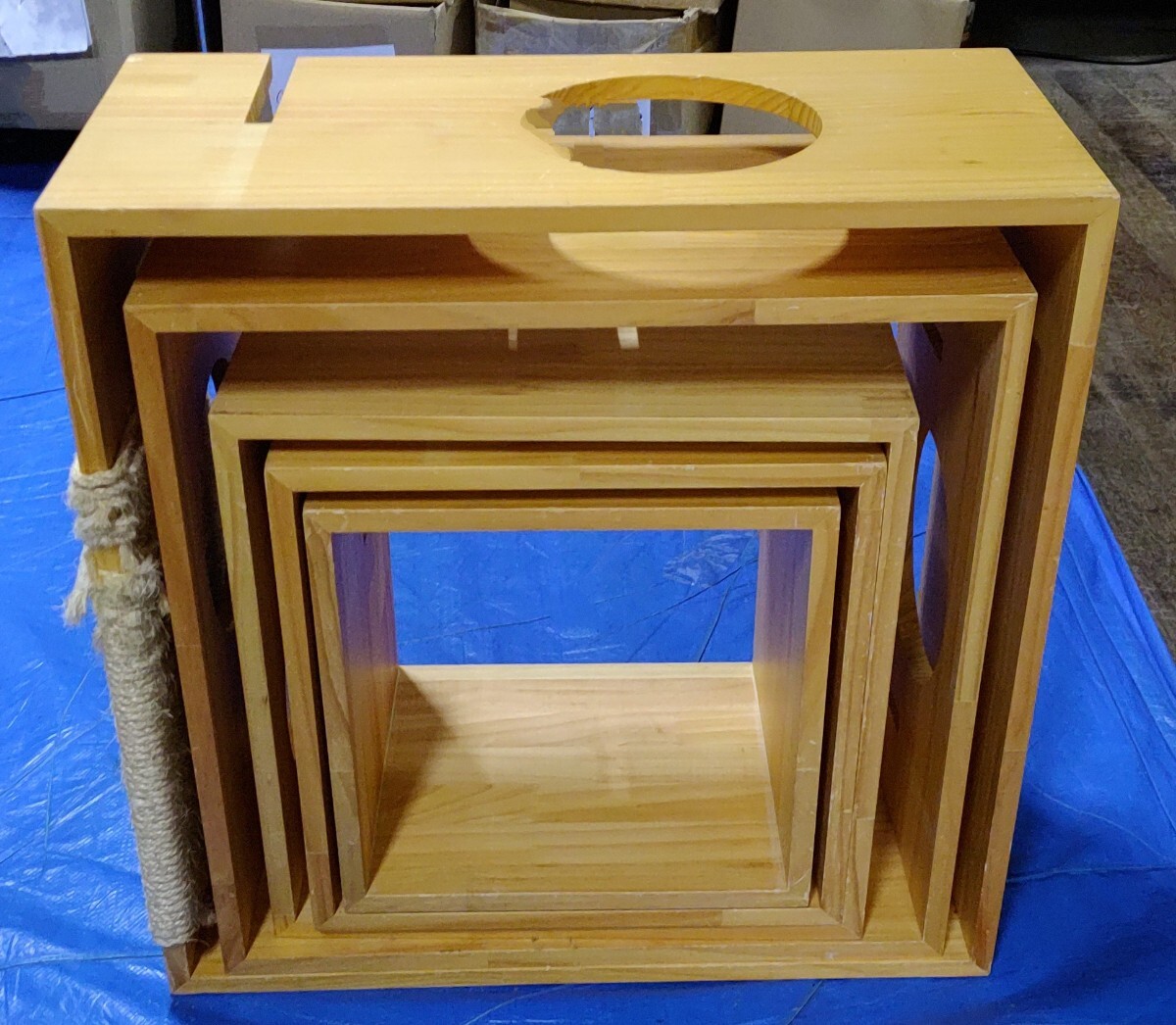 Yahoo!オークション - PIDAN 木製キャットタワー 5個セット ピダン 猫 ...