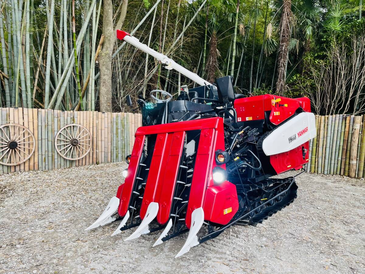 Yahoo!オークション - ヤンマー コンバイン YH448 48馬力 329時間 4条...