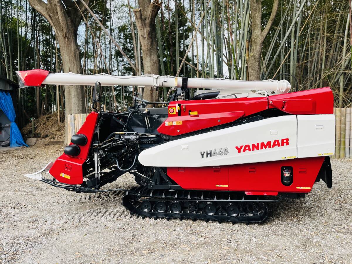 Yahoo!オークション - ヤンマー コンバイン YH448 48馬力 329時間 4条...