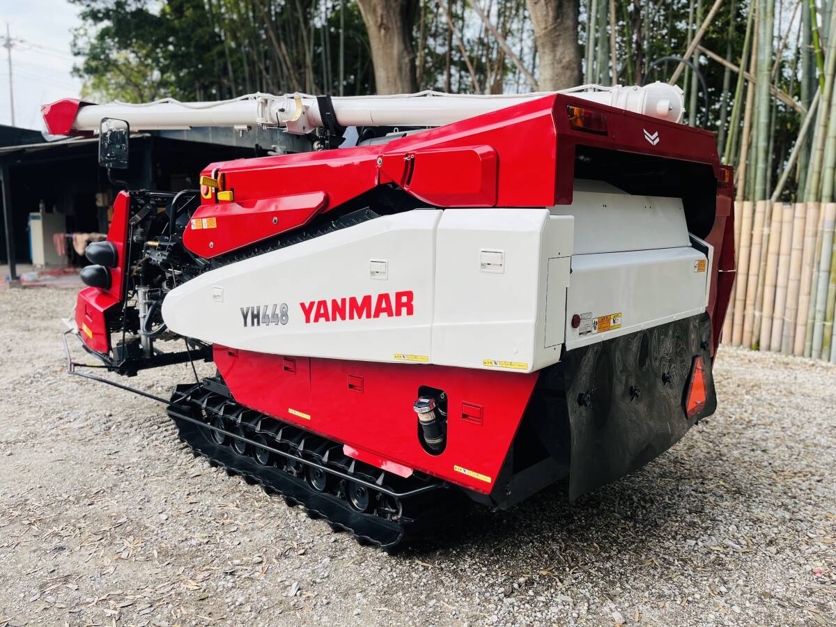 Yahoo!オークション - ヤンマー コンバイン YH448 48馬力 329時間 4条...
