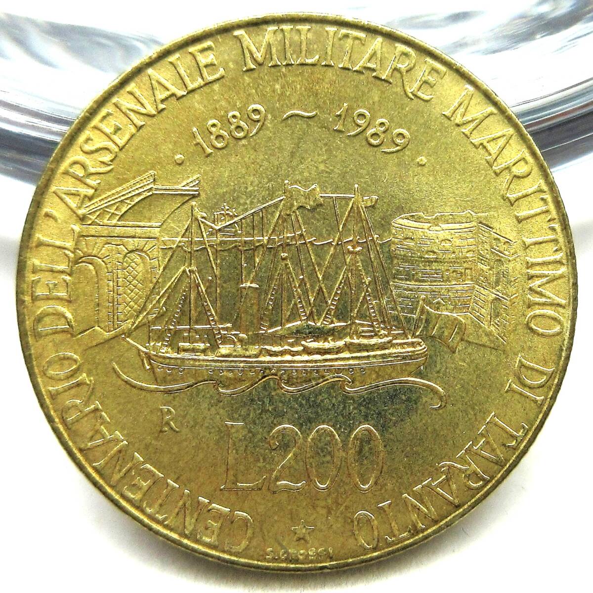 Yahoo!オークション - イタリア 200リラ 1988年 24.01mm 4.95g