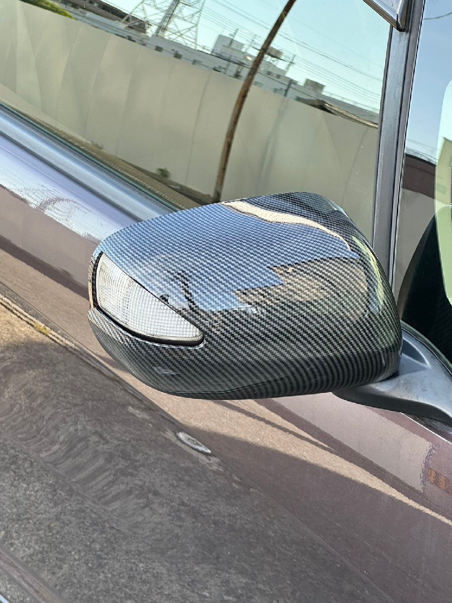 Yahoo!オークション - スポーティ全開 カーボン ルック ドアミラー カ...