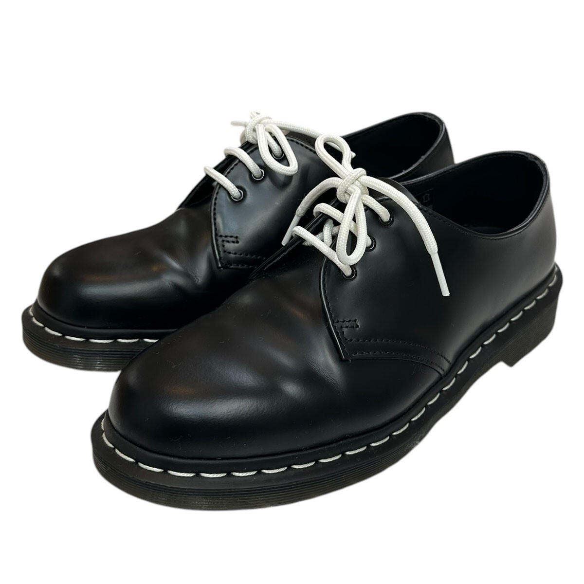 Yahoo!オークション - Dr．Martens 1461 WS ホワイトステッチ3ホールシ...
