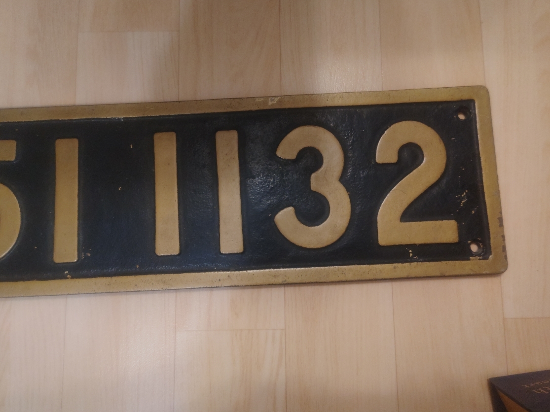 Yahoo!オークション - （ナンバープレート）D51 1132(実物大レ...