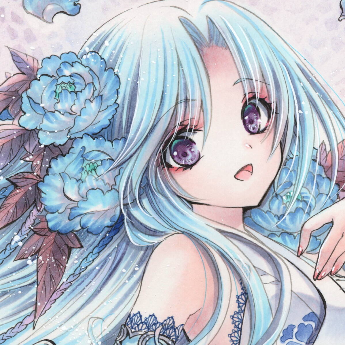 Yahoo!オークション - 同人手描きイラスト・オリジナル『Peony』A4サイ...